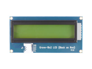 Grove LCD 16x2 Black on Red – Ideal for Arduino & Raspberry Pi Projects